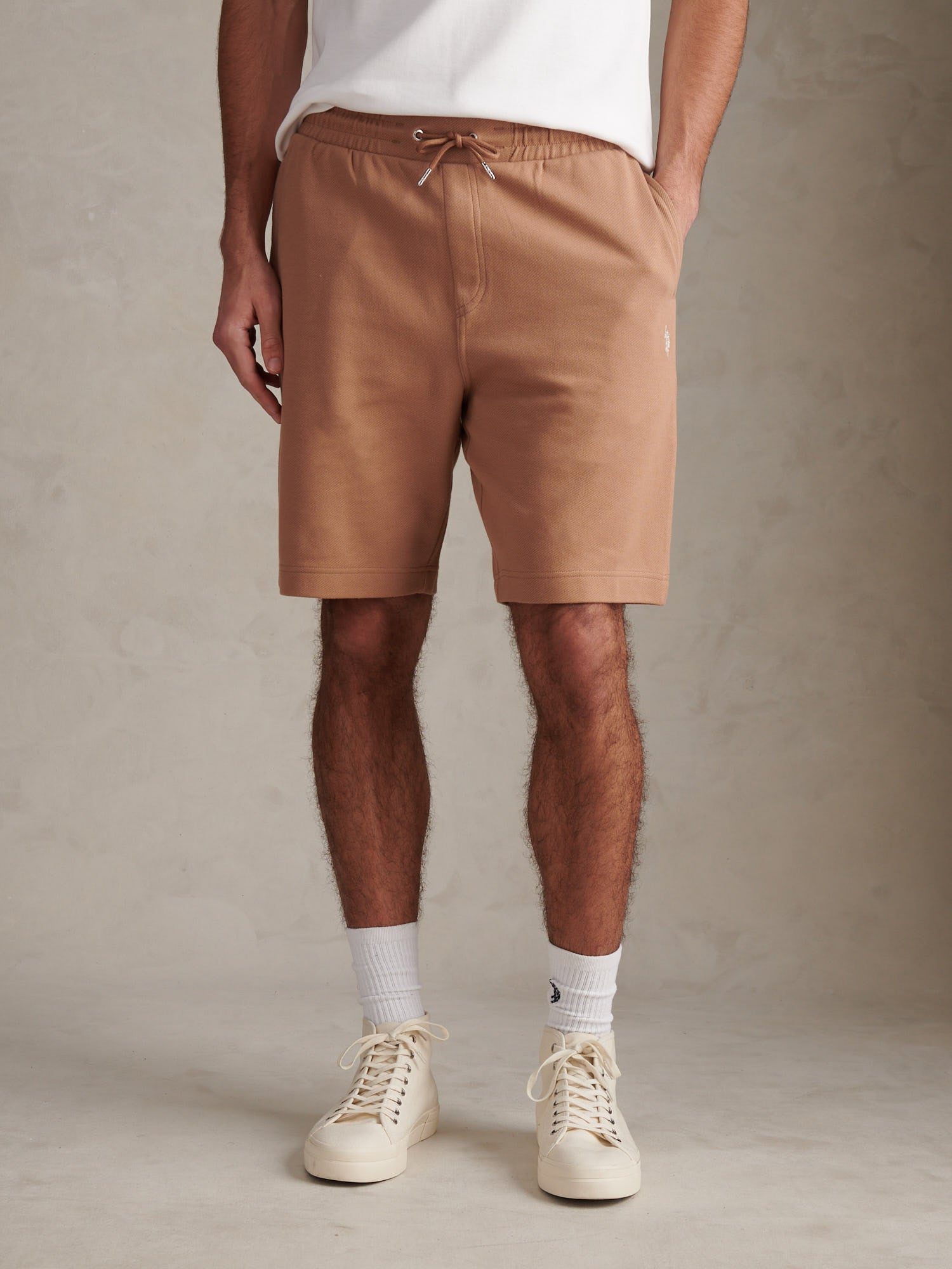 Mens Twill Texture Jersey Short Burro – U.S. Polo Assn. UK
