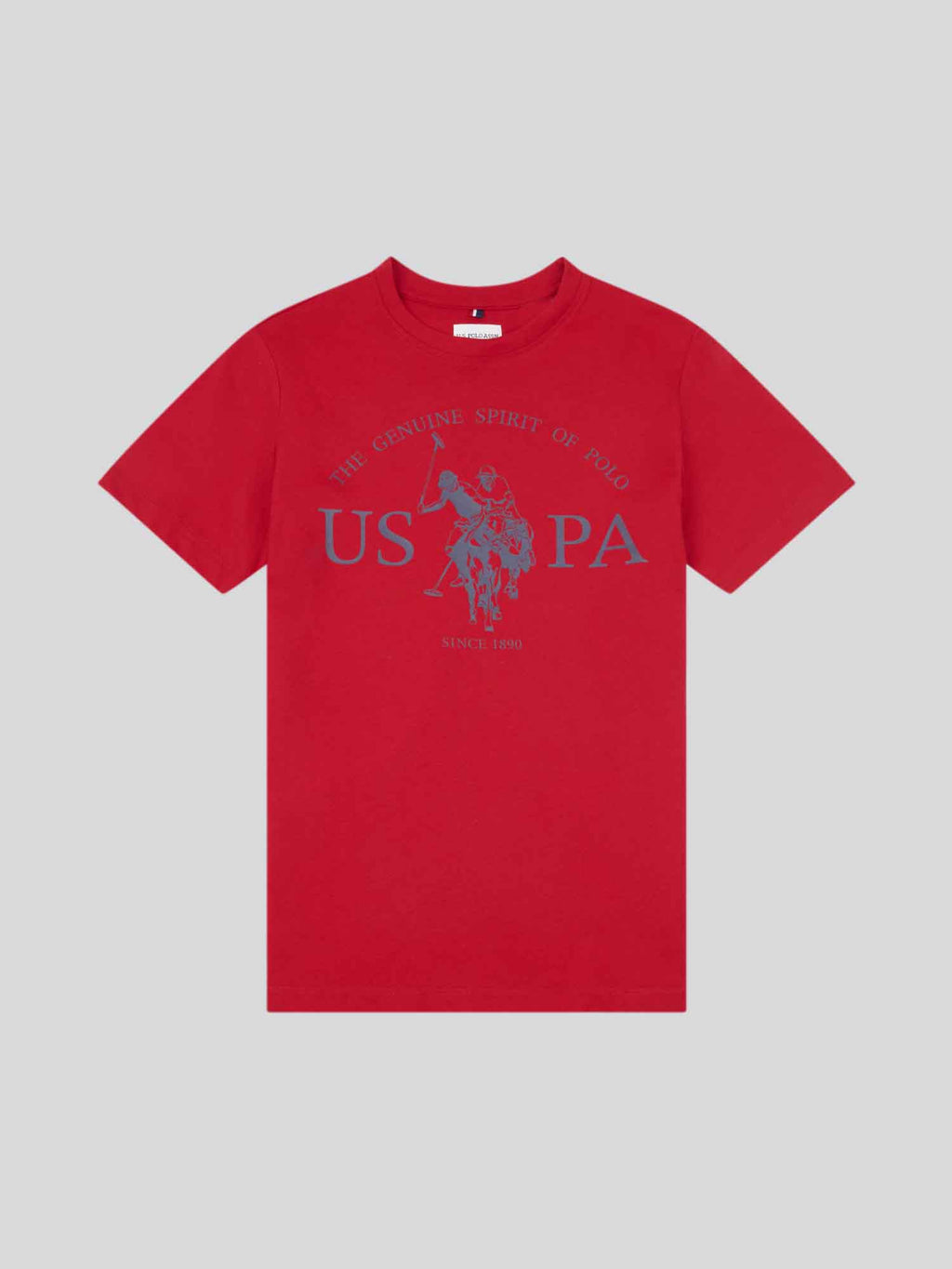 Boys USPA Print Graphic T-Shirt in Haute Red – U.S. Polo Assn. UK