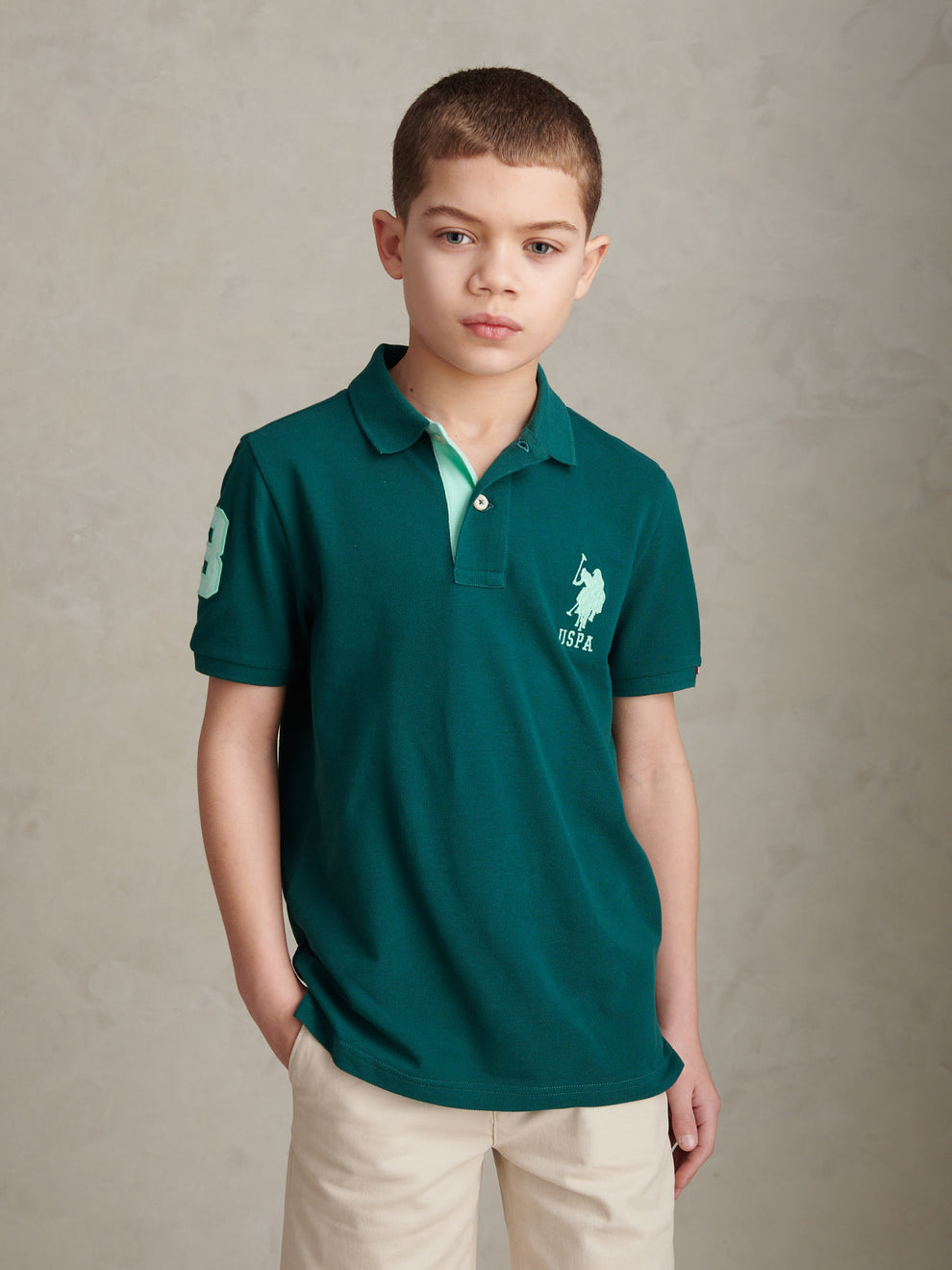Boys Player 3 Polo Shirt Mediterranea – U.S. Polo Assn. UK